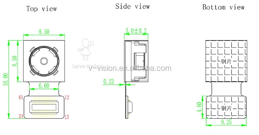 8MP MIPI Auto Focus CMOS Camera Module with Omnivision OV8856