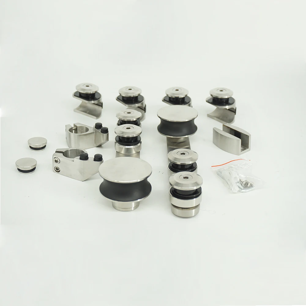 Frameless Shower Parts Glass Accessories Bathroom Sliding Door Hardware - Buy Steel Sliding ...