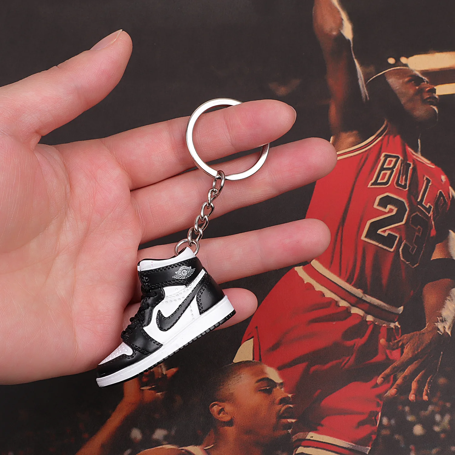 For Aj1 Silicone Keychain For Jordan 1 Keychain Bag Charm Men Kids Key ...