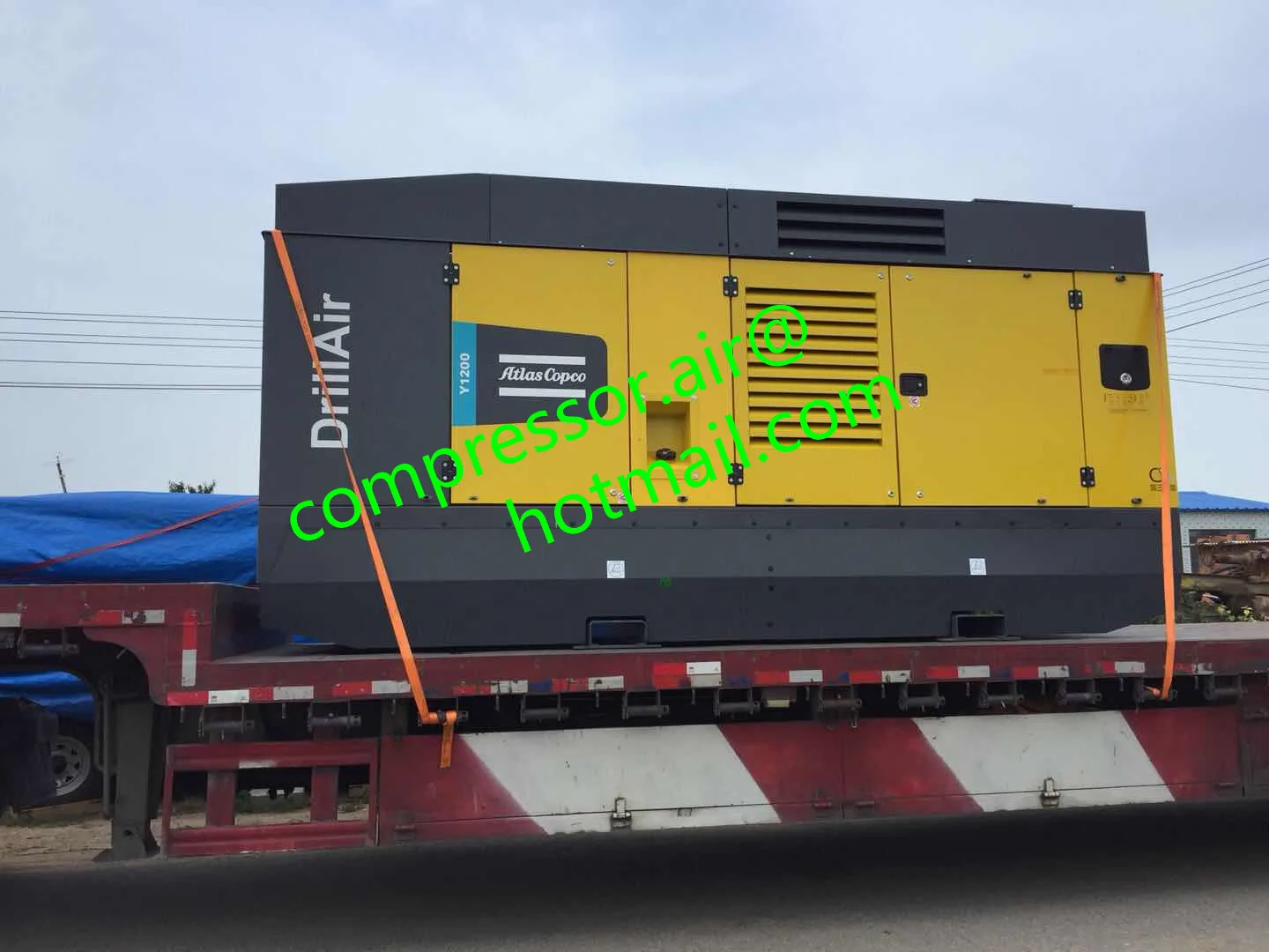 Atlas Copco Large Capacity Air Compressor with Diesel Engine