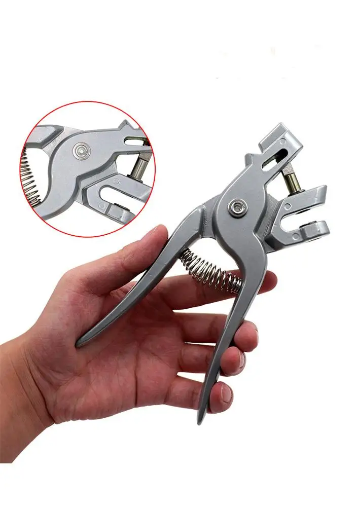 Veterinary Instrument Ear Marking Pliers - Animal Ear Punch