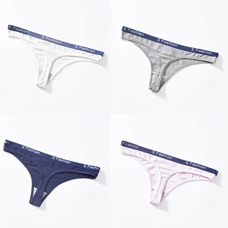 2019 New Comfortable Cotton Women's Underwear Letters Sexy Seamless ...