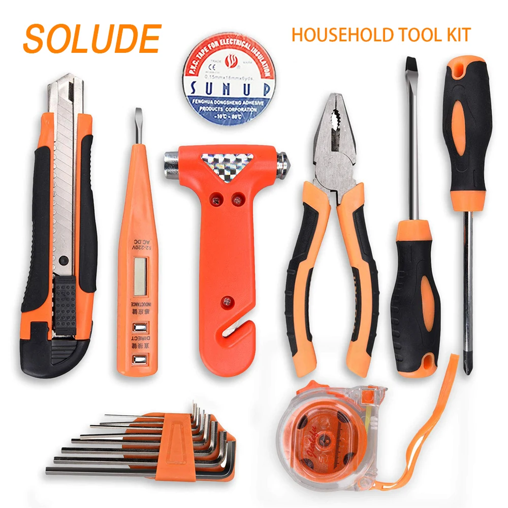 Solude Plastic Toolbox Storage Case Screwdriver Plier Hex Key Hammer ...