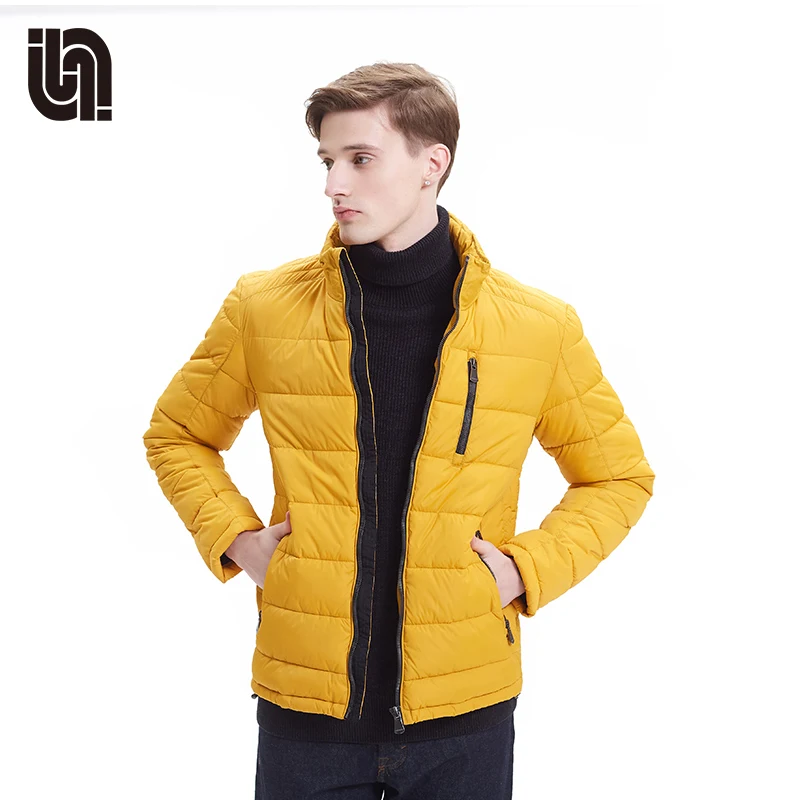 Hooded Quilted Winter Padded Fake Down Mens Outdoor Jacket - Buy Fake ...