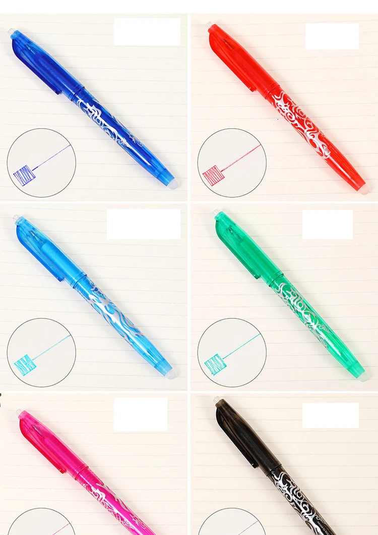 Bolígrafos De Gel Borrables,Mágicos,8 Colores,Kawaii - Buy Calor Pluma ...