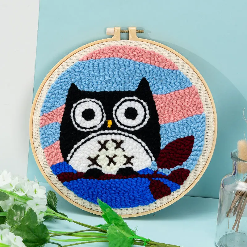 Poke Show Cross Stitch Handmade Diy Embroidery Woolen Yarn Russian Art ...