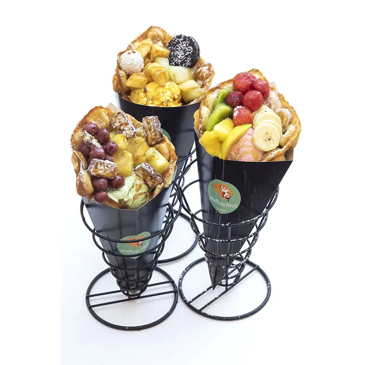 Japanese Crepe Wrappers And Hong Kong Egg Waffle Cardboard Cone - Buy ...