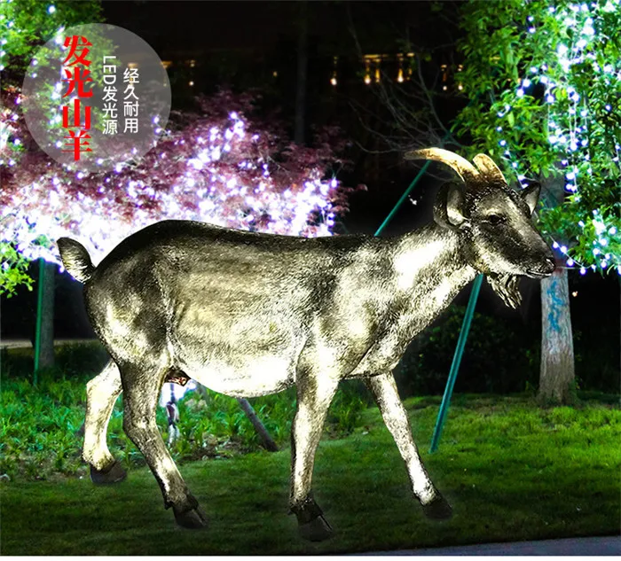 Life Size Resin Sheep: Garden Landscape Ornament from Dehua Beauty Rich ...