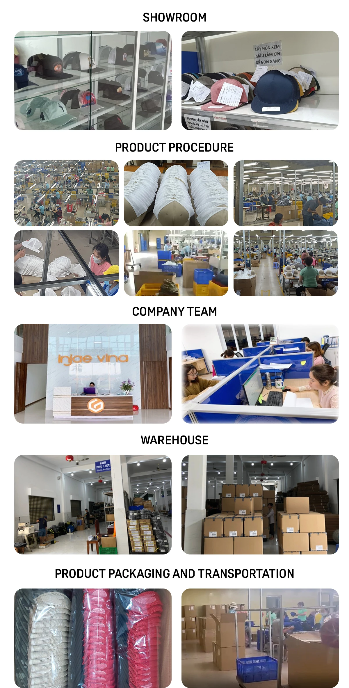 INJAE VINA CO., LTD - Sport Caps, Golf Caps