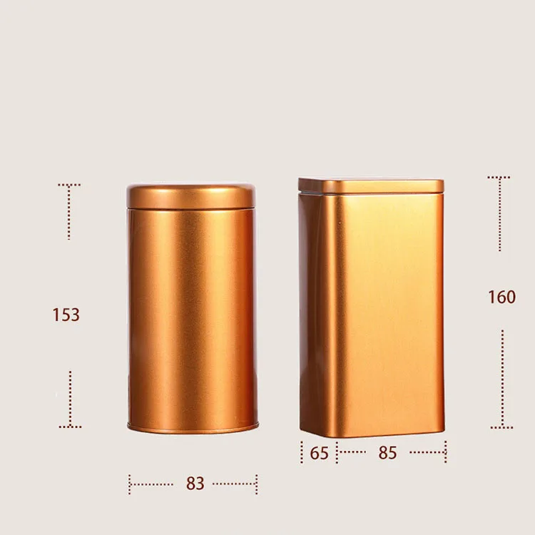 Luxury Cylinder Metal Box Rectangle Can Loose Leaf Tea Tin Airtight ...