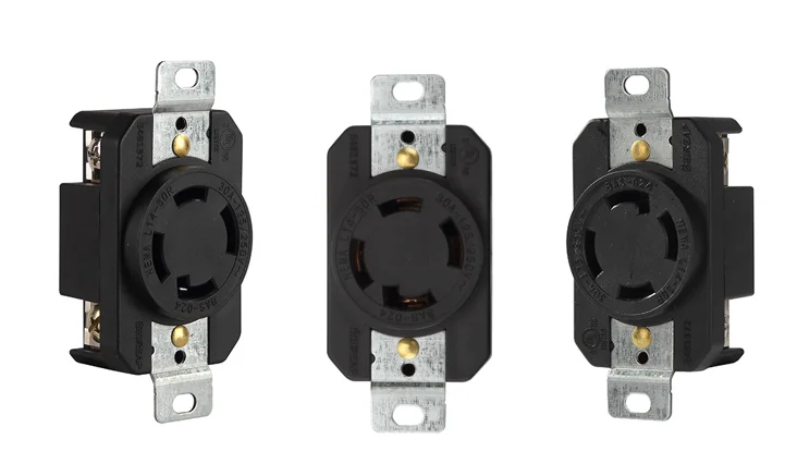 Nema L14-30r Straight Blade Twist Lock Outlet Female Receptacle For ...