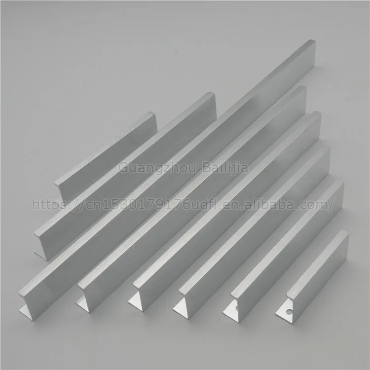 Brushed Silver Handle Modern Kitchen Cabinet Handles - Buy Brushed ...