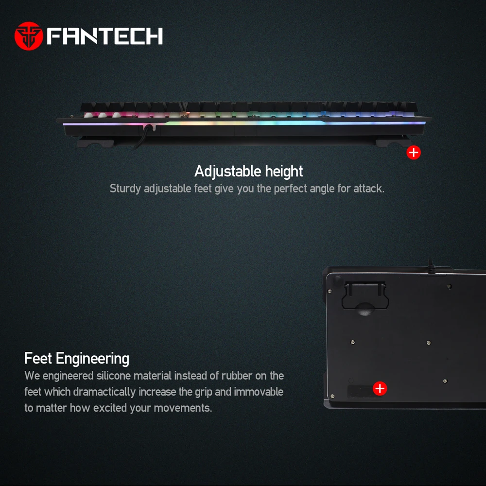 Fantech K612 Soldier RGB Membrane Gaming Keyboard