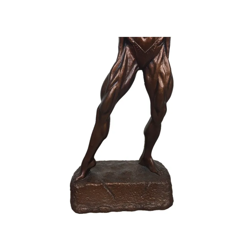 Female Bodybuilder Lateral Pose Statue Sculpture Bronze Bodybuilding ...
