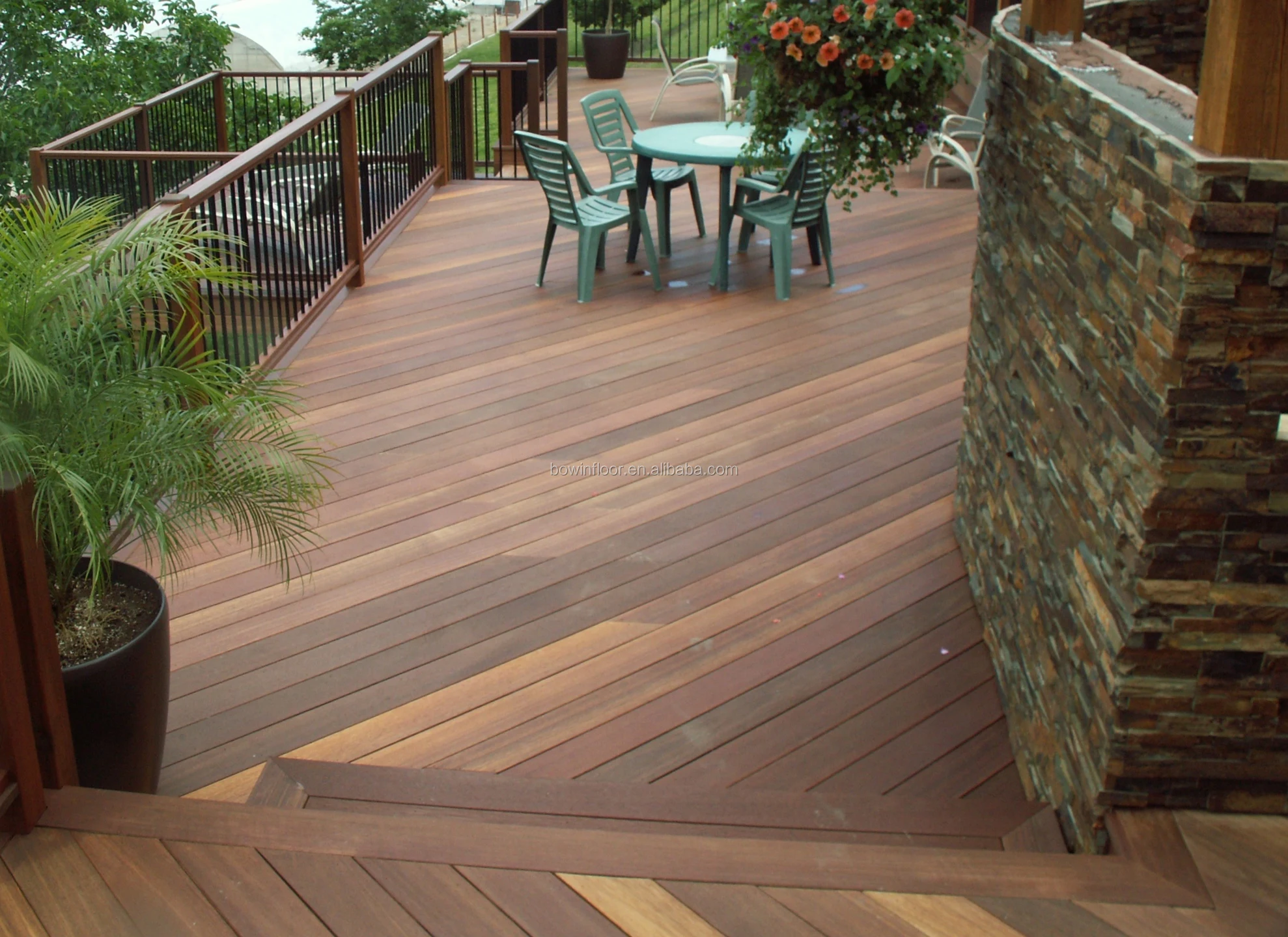 Brazilian Walnut Deck Exterior Flooring Ipe Wood Decking - Buy Exterior ...