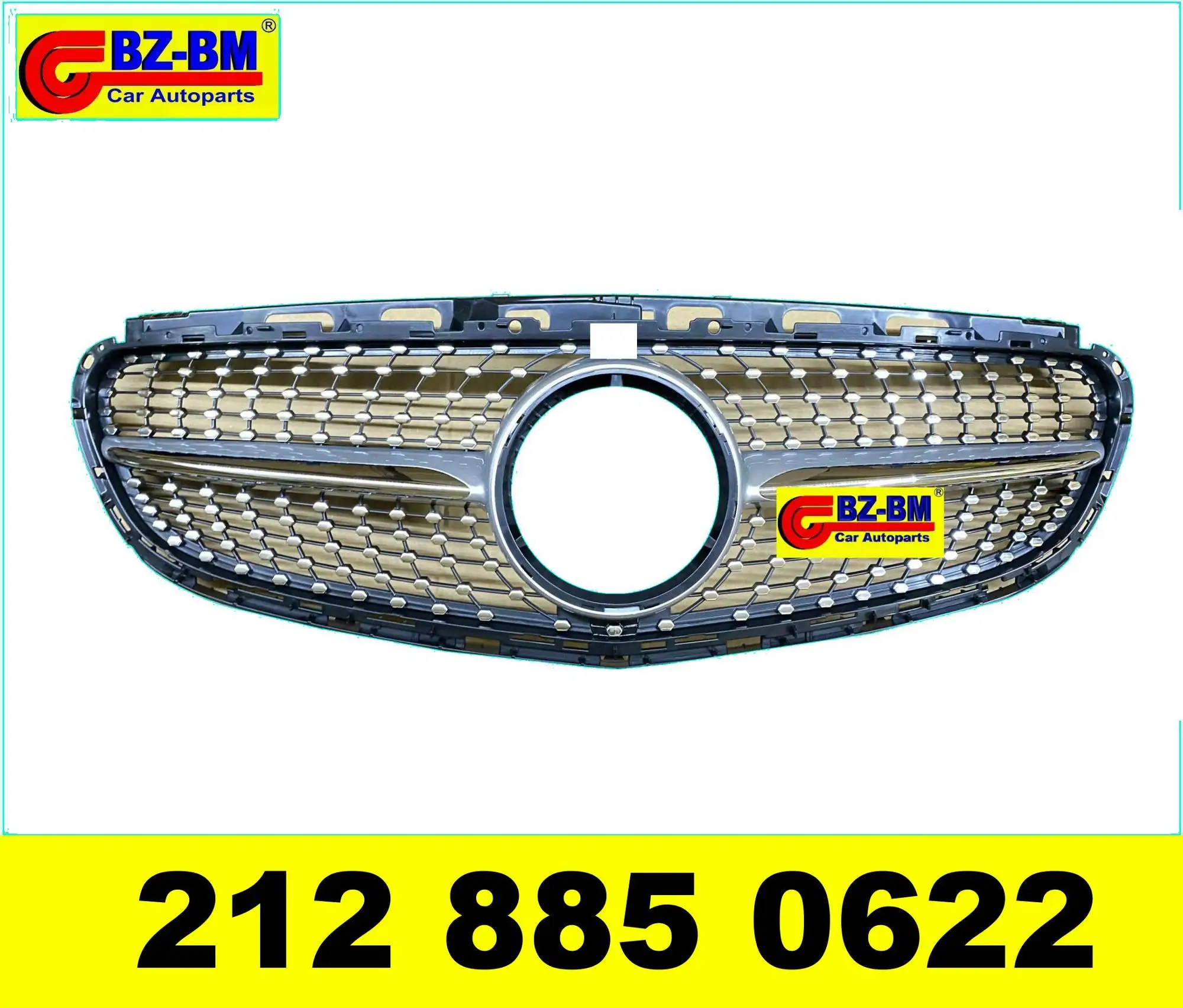 용 그릴 Amg Gt 프론트 범퍼 그릴 다이아몬드 스타일 C180 C200 C260 E200 E300 W204 ...