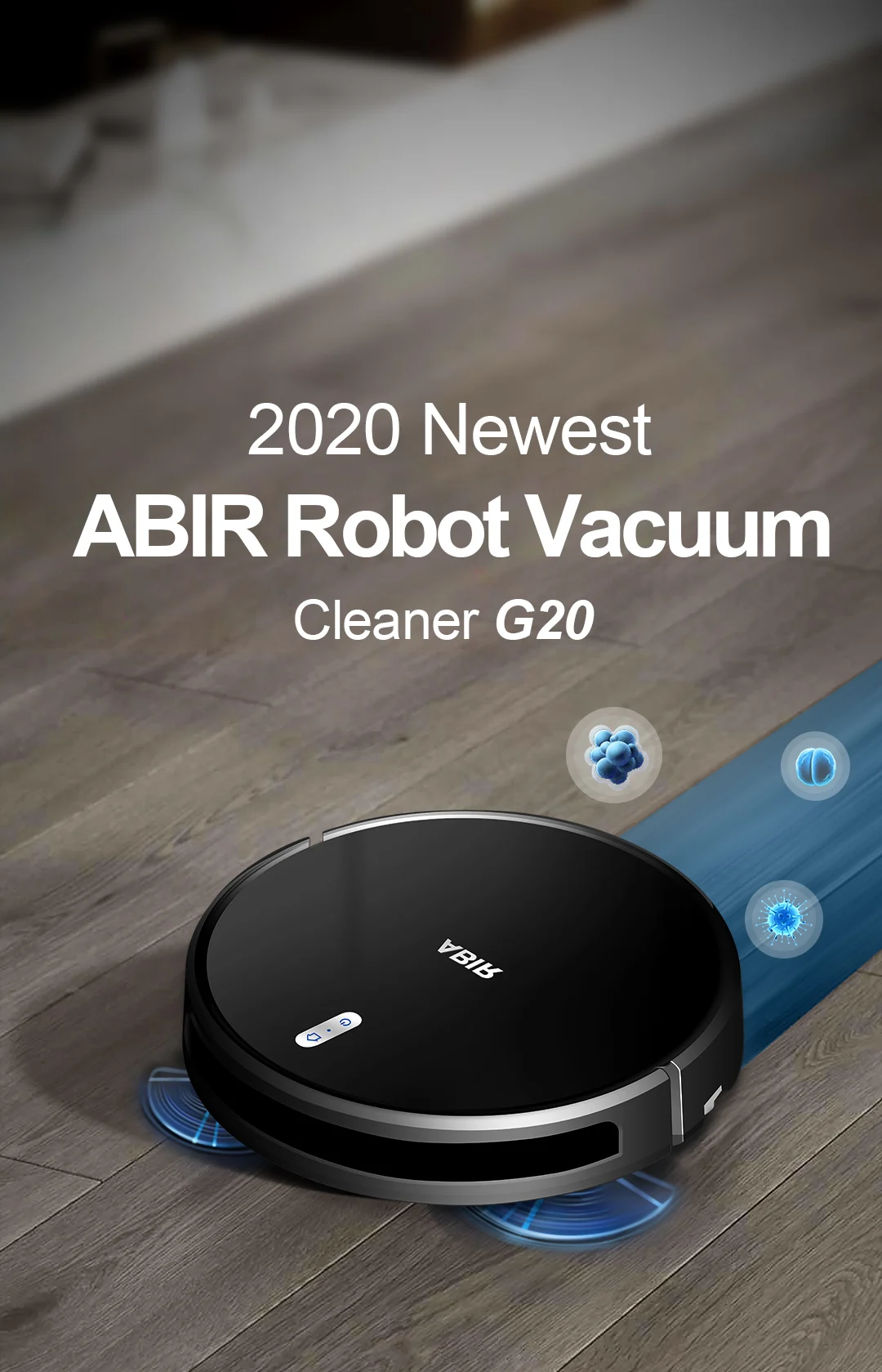 ABIR G20 Smart Robot Vacuum Cleaner - Efficient & App-controlled