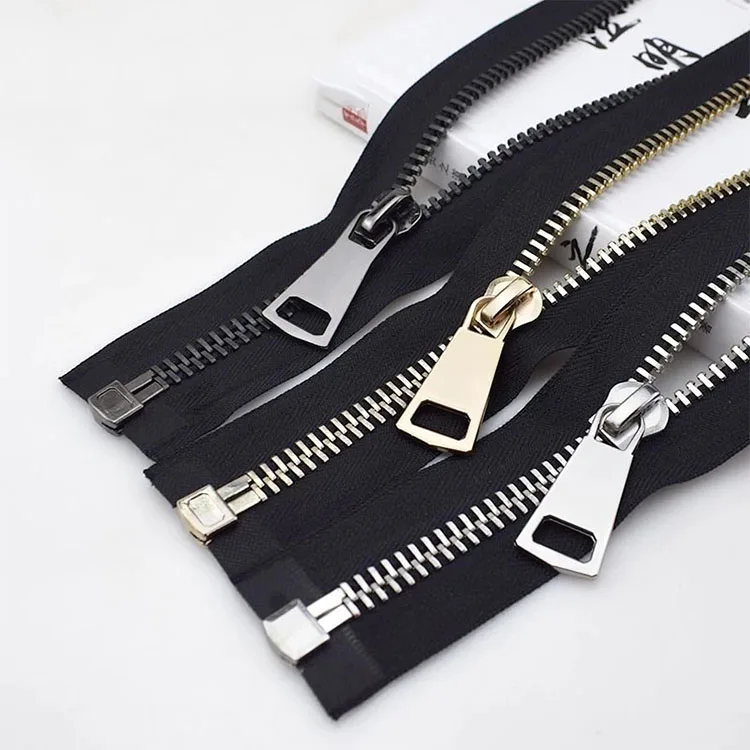 Dawei Hot Sale Eco-friendly 10# Metal Zinc Alloy Zipper Black Coil ...