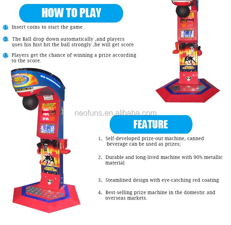 New Arrival Boxing Punch Machine With Ultimate Big Punch Redemption ...