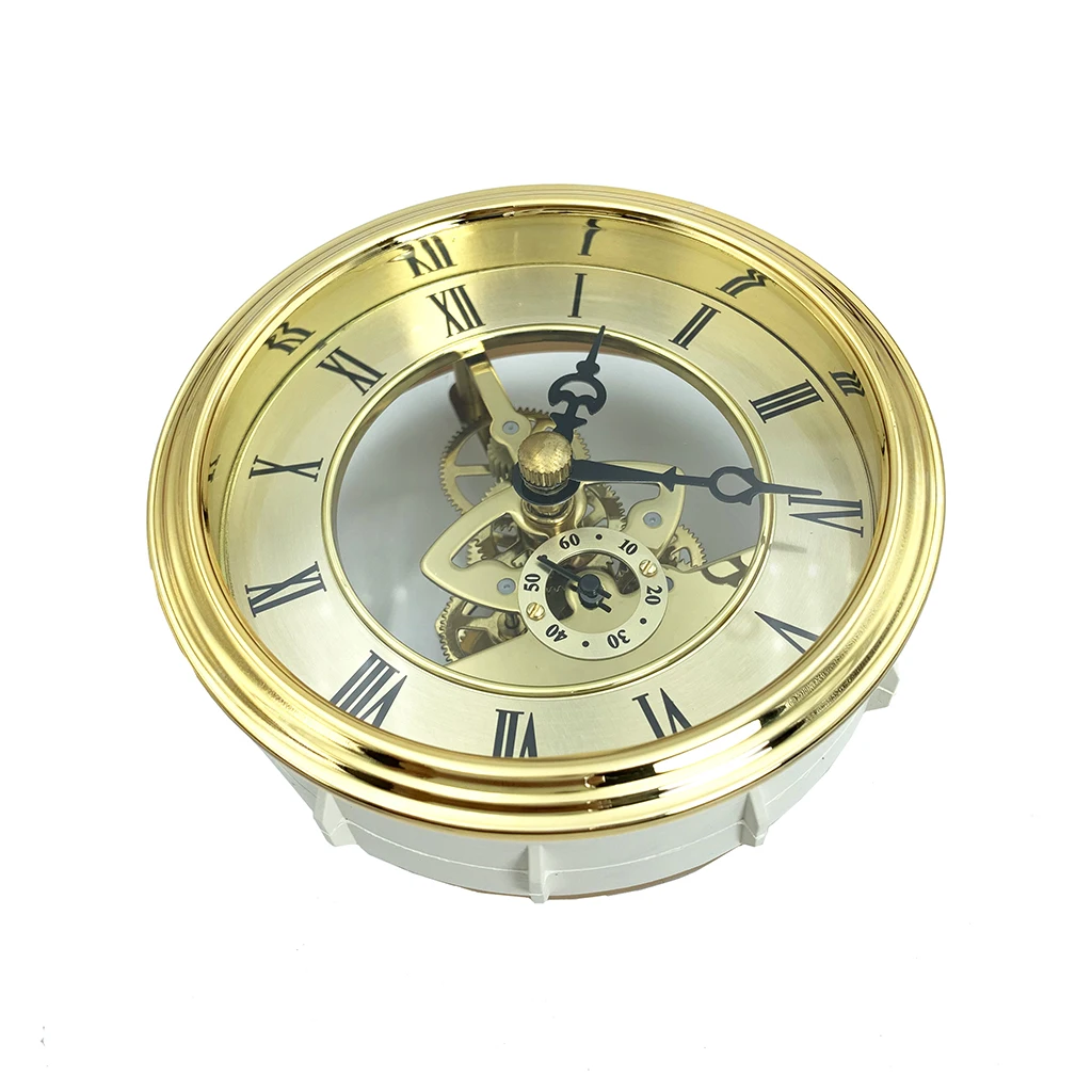 97mm Gold Transparent Skeleton Clock Insert with Gold Bezel| Alibaba.com