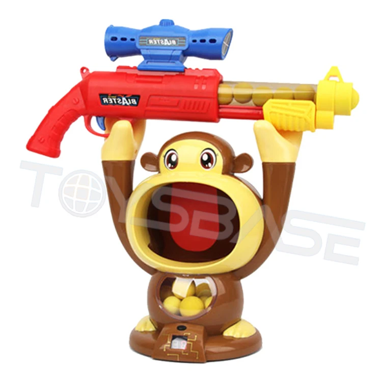 Shooting Gun Monkey - Fun Foam Ball Toy for Kids