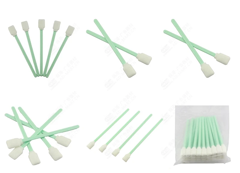 Square Rectangle Foam Cleaning Swab Sticks For Solvent Format Inkjet ...
