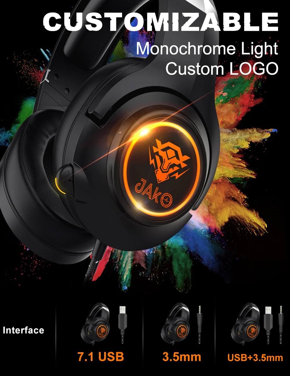 Jako South Africa 2.4ghz Headset White Metal New Gaming Headphones For ...