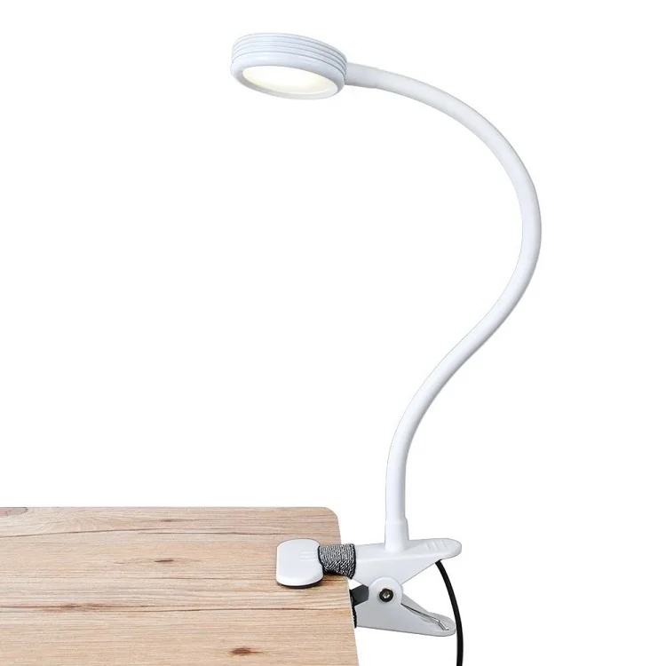 Flexible Adjustable Angle Metal Clip Desk Lamp Clamp Table Lamp Led ...