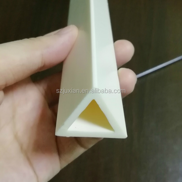 Customized Triangular Shape Plastic Tubes - PVC Extruded