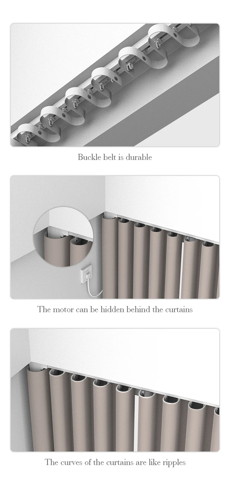 Wave Ripple Fold Curtain Track Runner In Plastic Wave Ripple Fold ...