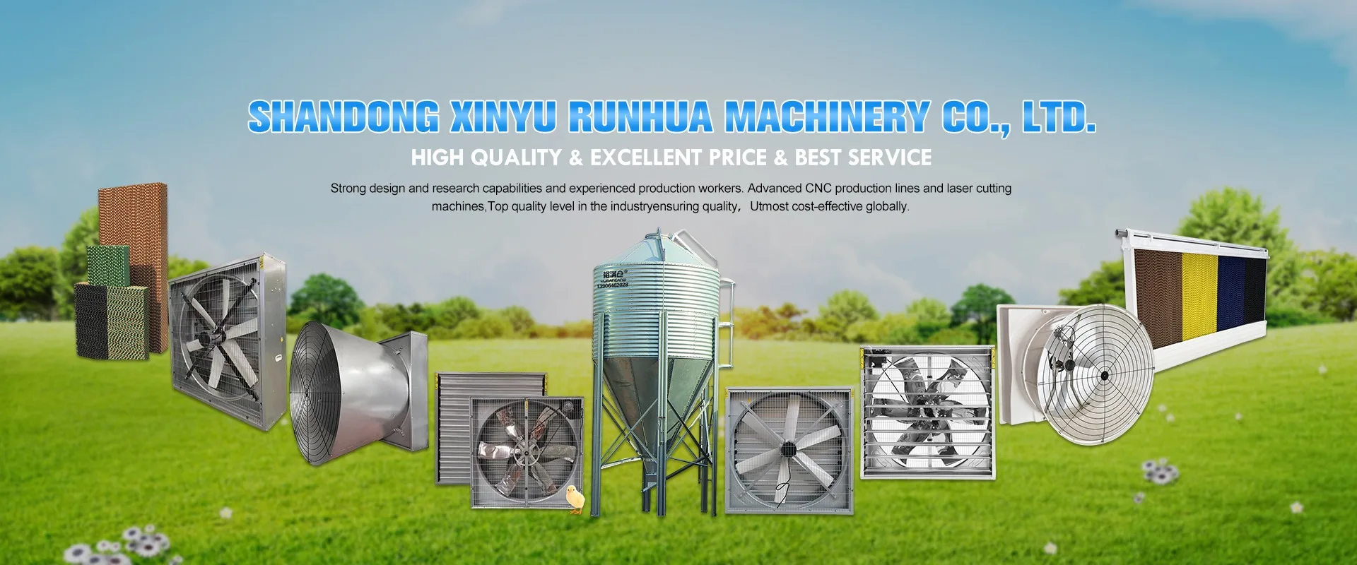 Shandong Xinyu Runhua Machinery Co., Ltd. - exhaust fan, evaporative ...