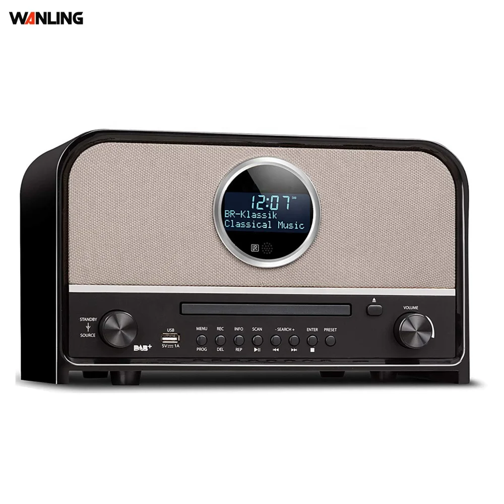 Vintage Antique Radio - Retro Desktop DAB Radio with USB CD Player