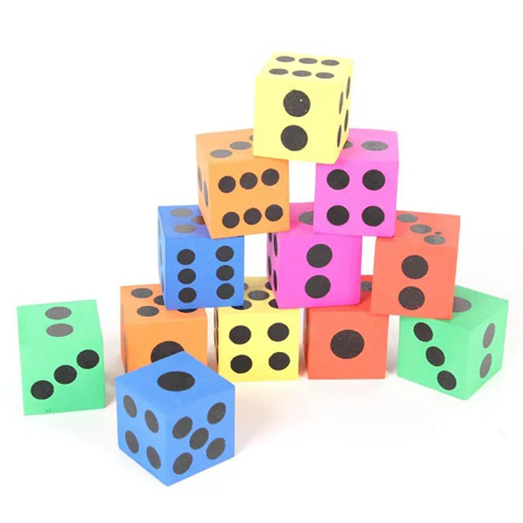 Custom Colour Design Soft Eva Foam Cube Dice For Kids - Buy Foam Cube ...