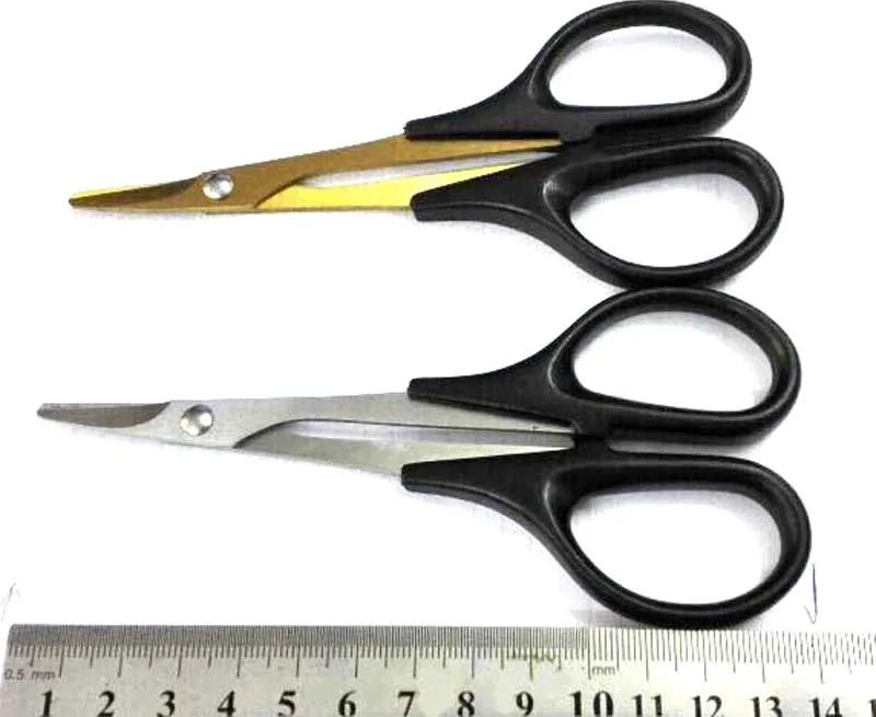 RC Straight Trimming Scissors Titanium Coated Straight Scissor for RC ...