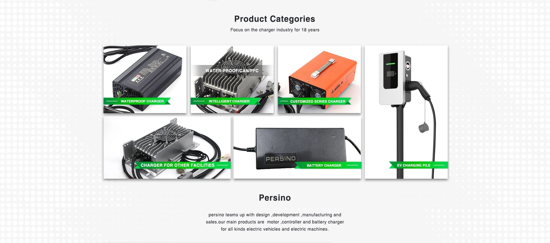 Wenzhou Persino Electronic Technologies Co., Ltd. - Battery Charger ...