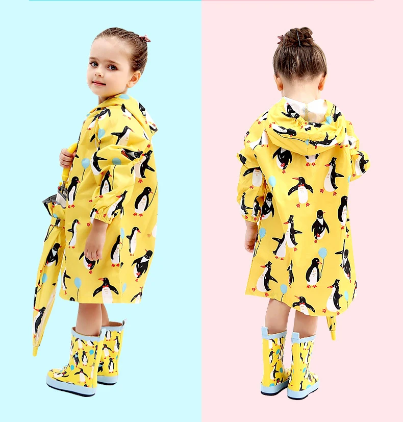 Cute Small Waterproof Animal Printed Raincoat& Umbrella & Rain Boots ...