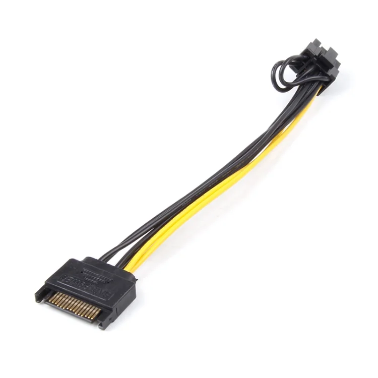 15P SATA to 8P Extension Cable - 20cm Power Cord for PC