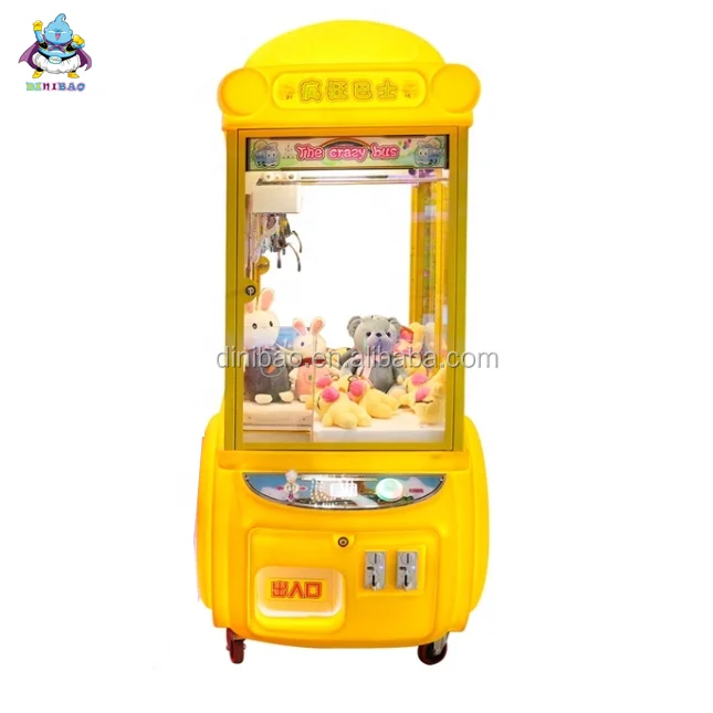 Dinibao Crazy Bus Arcade Mini Claw Crane Toy Vending Game