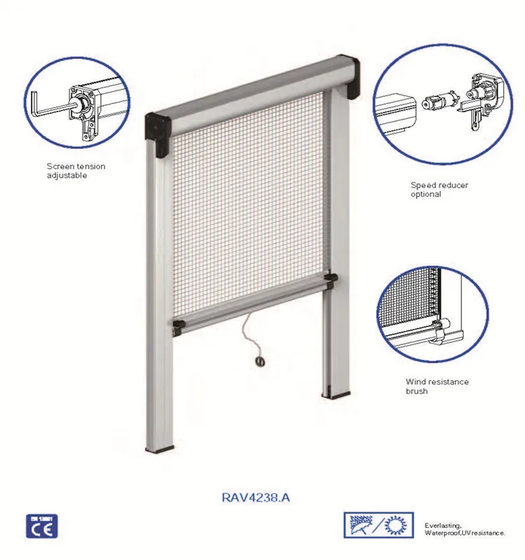 Retractable Windows Screen Roller Screen Roller Insect Screen Window ...