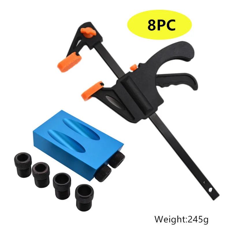 15 Degree Blue Woodworking Inclined Hole Locator Tool