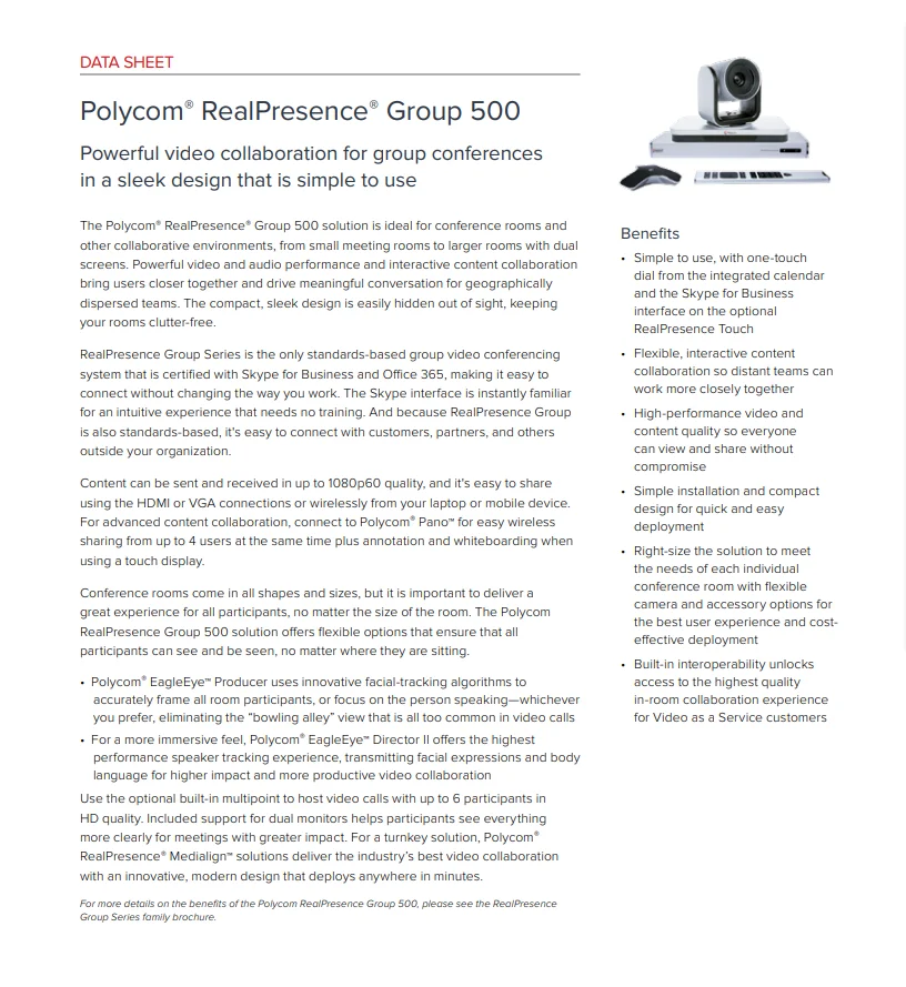 GROUP500-720P polycom-equipo de videoconferencia Original, nueva marca ...