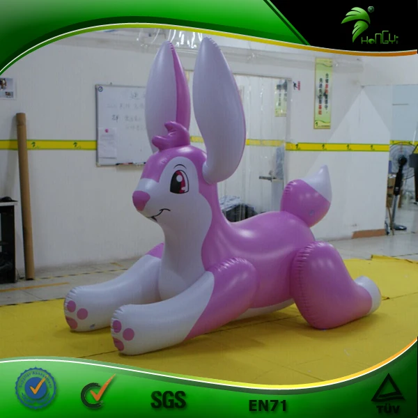 Hongyi Factory Made Inflatable Pink Rabbit Animal Sexy Toy - Buy Pink ...