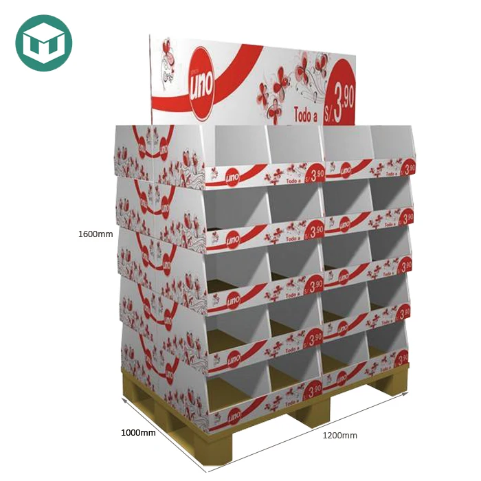 Supermarket Stackable Cardboard Pdq Pallet Display Rack - Buy Pallet ...