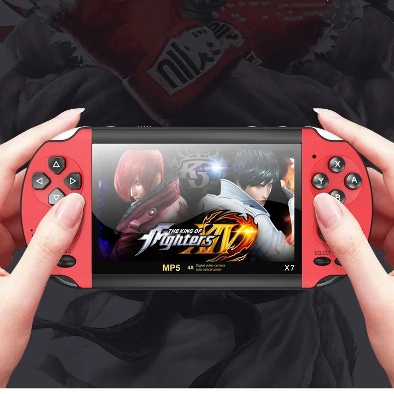 4.3 Inch Portable Game Player X7 4.3 Inch - 8GB Built-in 1000+ Games With TV Output Handheld ...