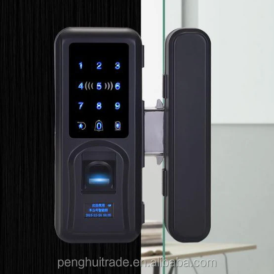 Frameless Hook Metal Digital Electronic Smart Remote Control Door Lock ...