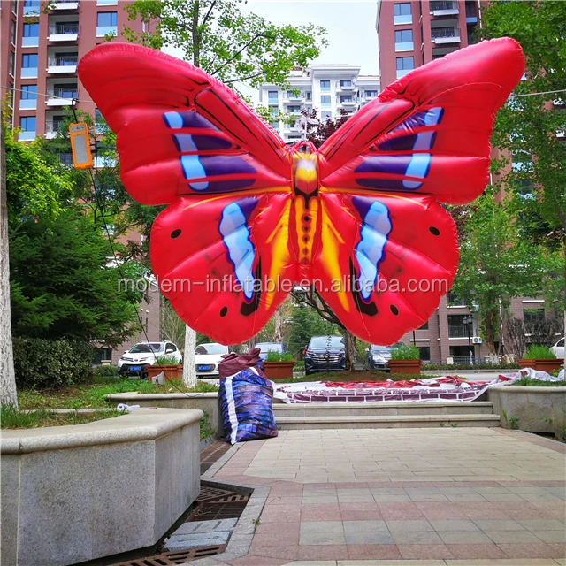 Club Party Decorative Inflatable Flying Butterfly Mascot Inflatable ...
