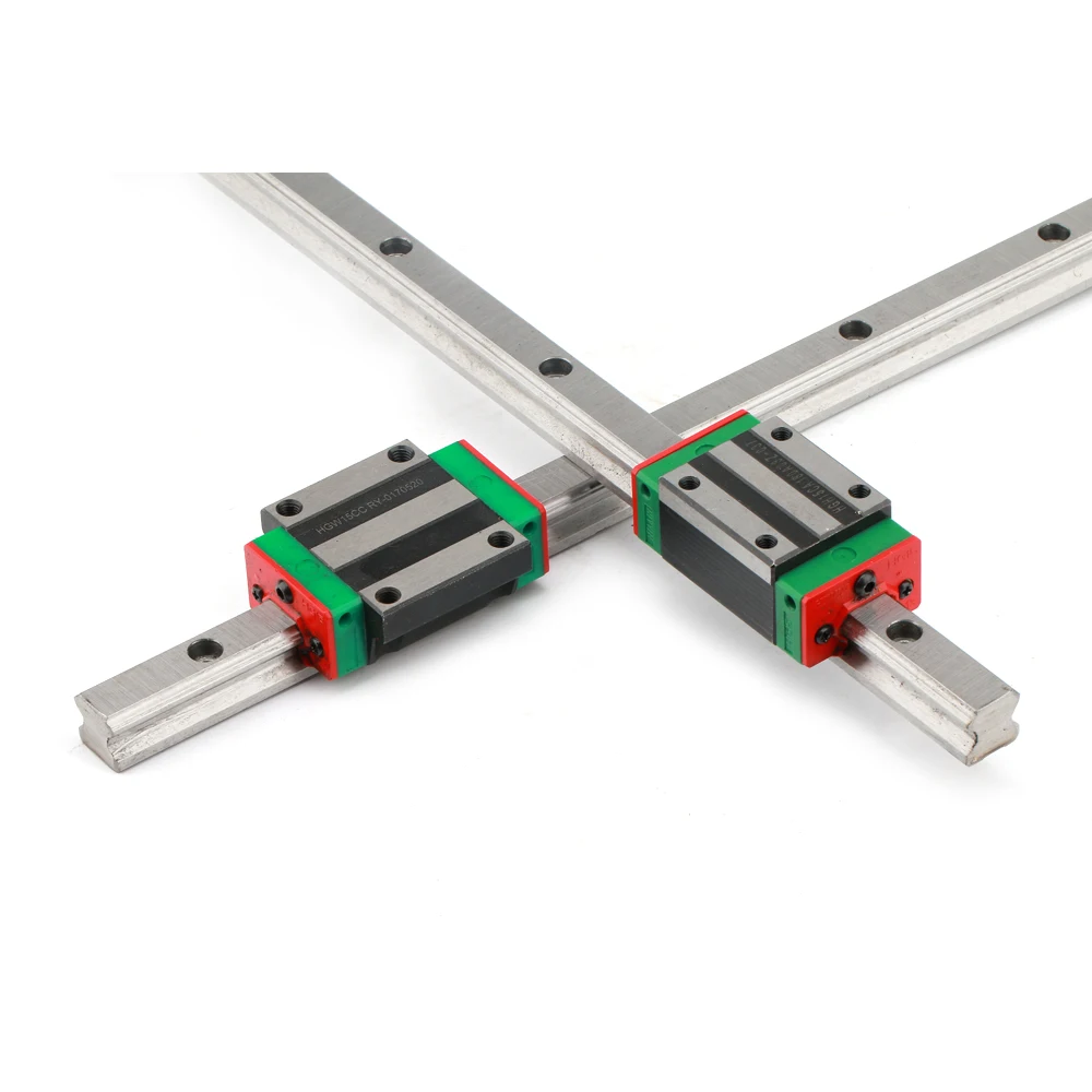 25mm Square Linear Guide Rails Hgr25 With Block Slider Bearings Hgh25 ...