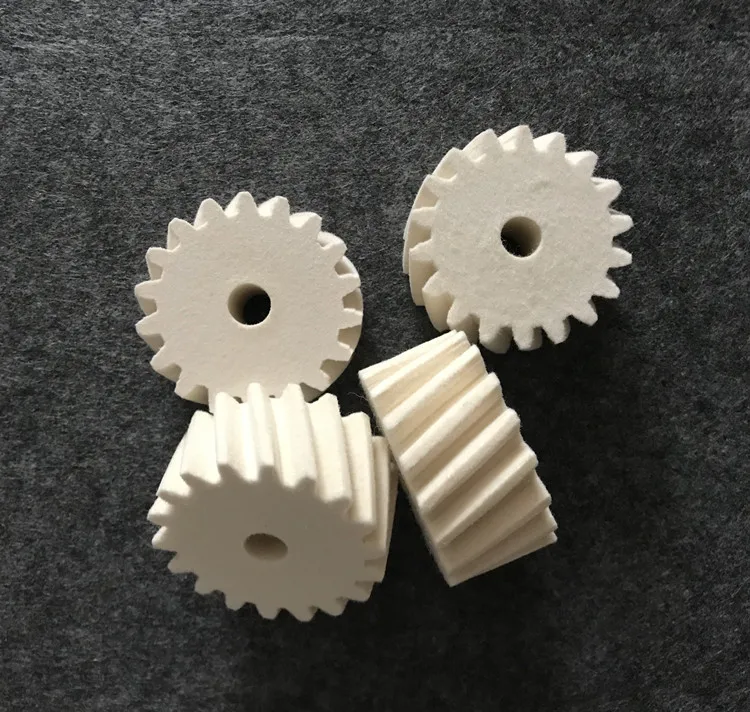 100% Wool Gear Wheel Wool Felt Pinion For Industrial Seal Oil Absorbing ...