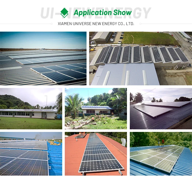 Telhado Plano 5kw Sistema Solar,Filme Fino Fotovoltaico Montagem Do ...