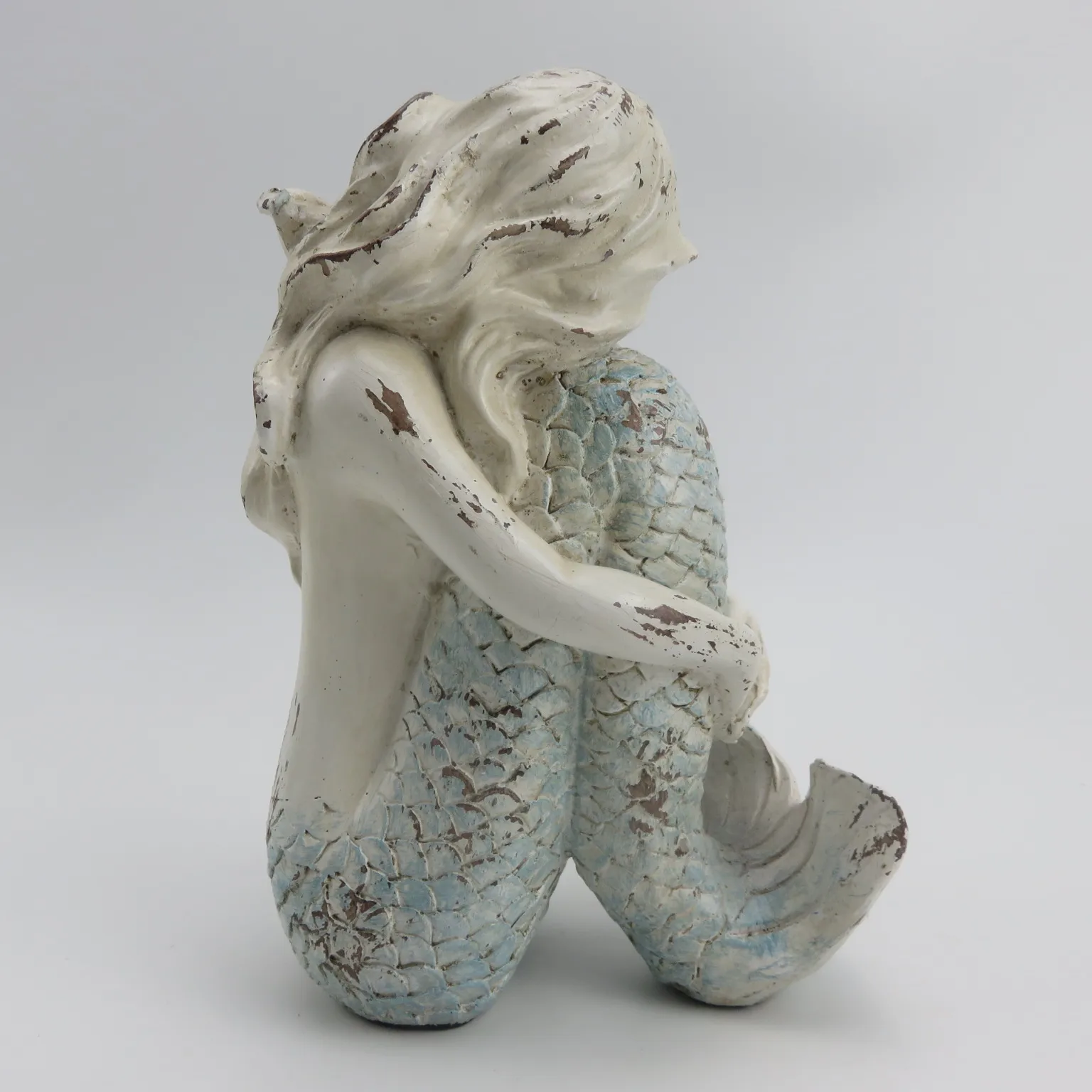 Resin Mermaid Figurine - Home Decor with a Coastal Theme